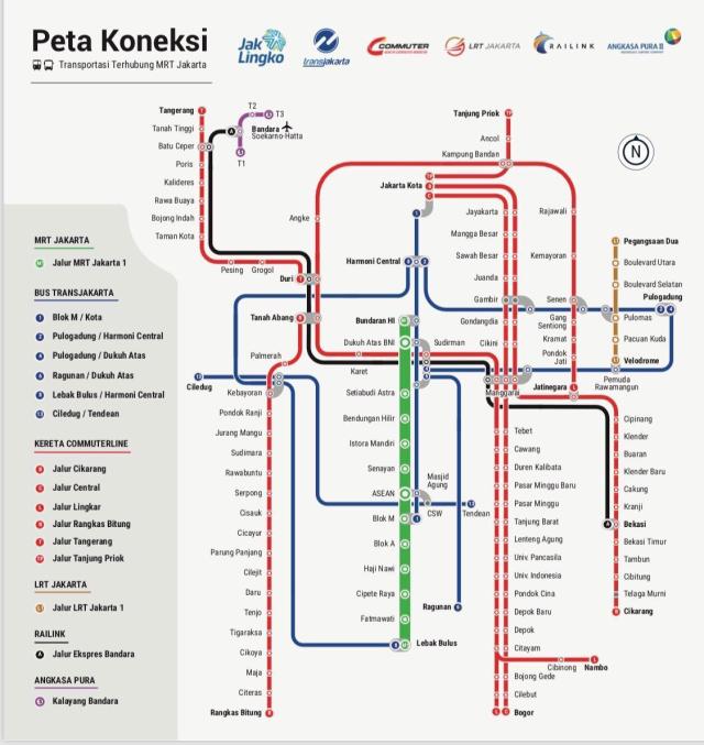 Greater Jakarta Rail Transit Map 2019 | the travelearn